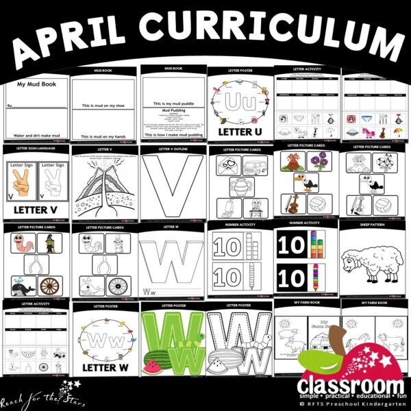 APRIL PRESCHOOL CURRICULUM MONTHLY LESSON PLANS - Made By Teachers
