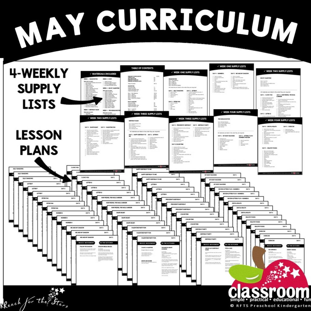 MAY PRESCHOOL CURRICULUM MONTHLY LESSON PLANS | Made By Teachers