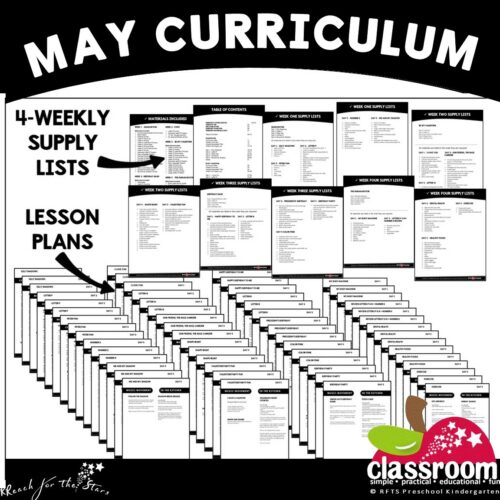 MAY PRESCHOOL CURRICULUM MONTHLY LESSON PLANS | Made By Teachers