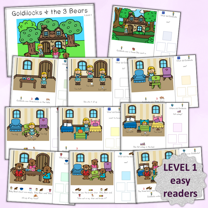 Fairy Tales Set 2 Reading Comprehension Level 1 - Made By Teachers