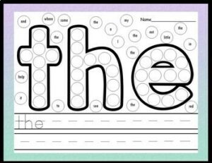 Sight Word Activities with Daubers {220 Pages!} - Made By Teachers