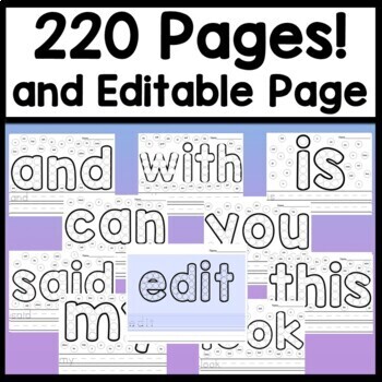 Sight Word Activities with Daubers {220 Pages!} | Made By Teachers