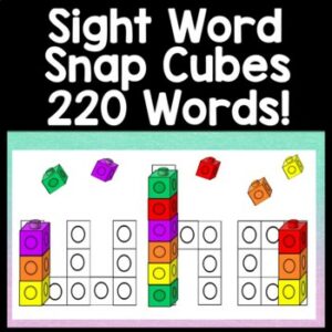 Sight Word Activities with Snap Cubes {220 Words!} - Made By Teachers