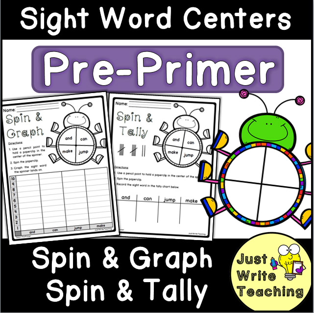 Dolch Nouns Sight Words - Spin, Graph, and Tally | Made By Teachers