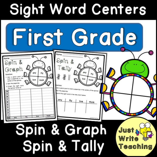 First Grade Sight Words – Spin, Graph, and Tally - Made By Teachers