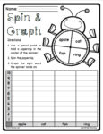 Dolch Nouns Sight Words - Spin, Graph, and Tally | Made By Teachers