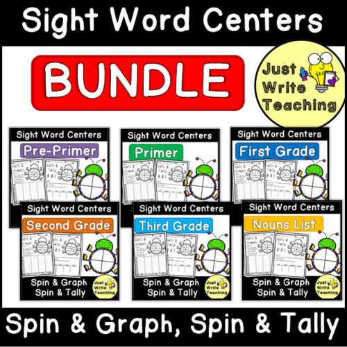 Dolch Sight Word - Spin, Graph, and Tally BUNDLE - Made By Teachers