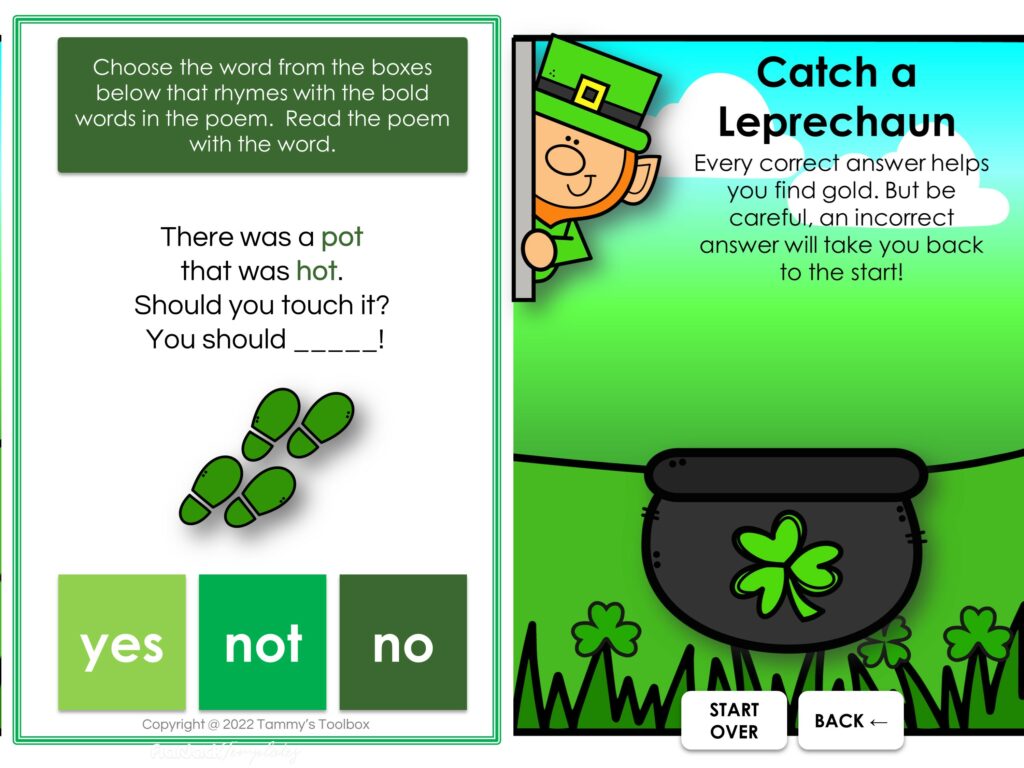 Rhyming Decodable Poems Digital Boom Card Game - Made By Teachers