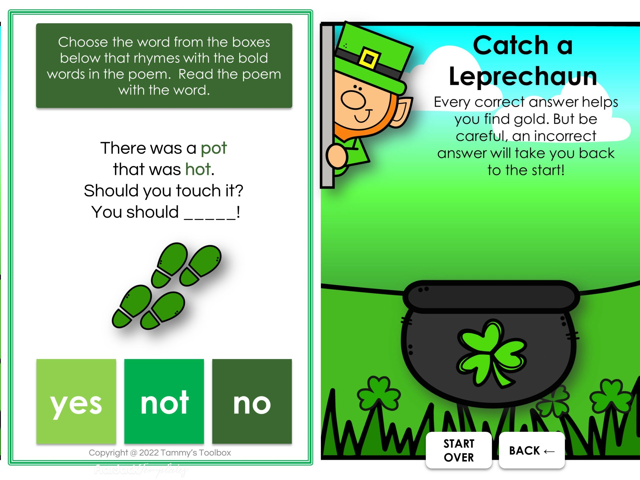 Rhyming Decodable Poems Digital Boom Card Game - Made By Teachers