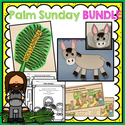Palm Sunday Craft and Bulletin Board Bundle | Made By Teachers