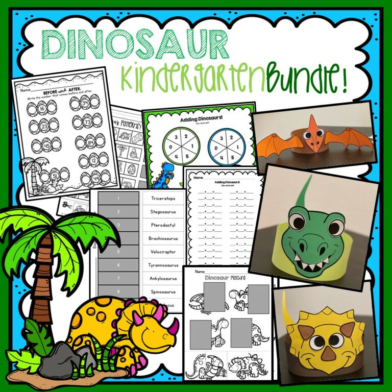 Dinosaur Kindergarten Bundle - Made By Teachers
