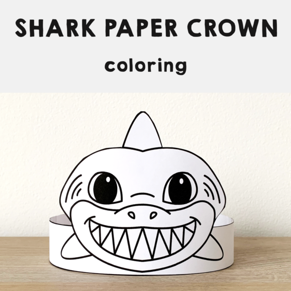 Ocean Animals Sea Paper Crowns Printable Coloring Craft Activity | Made ...