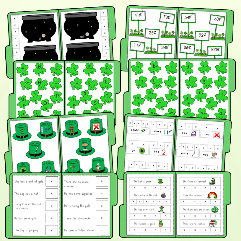 March St. Patrick's Day File Folders - Made By Teachers