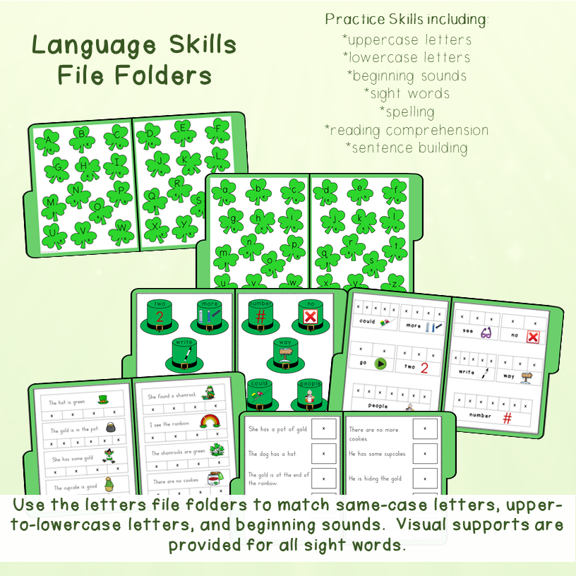 March St. Patrick's Day File Folders - Made By Teachers