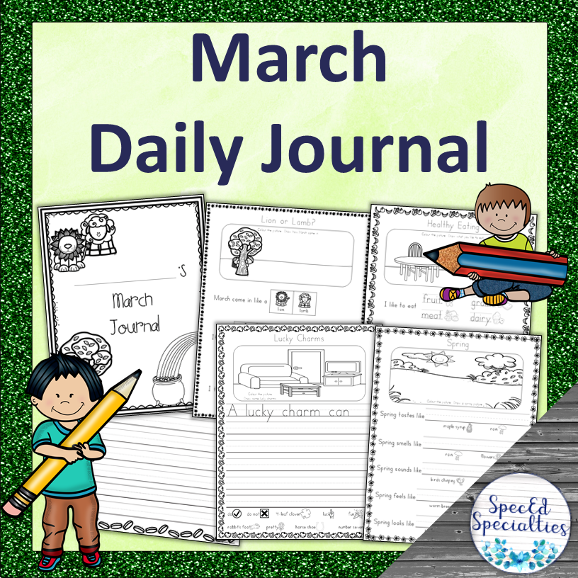 March Daily Journal for Special Education | Made By Teachers