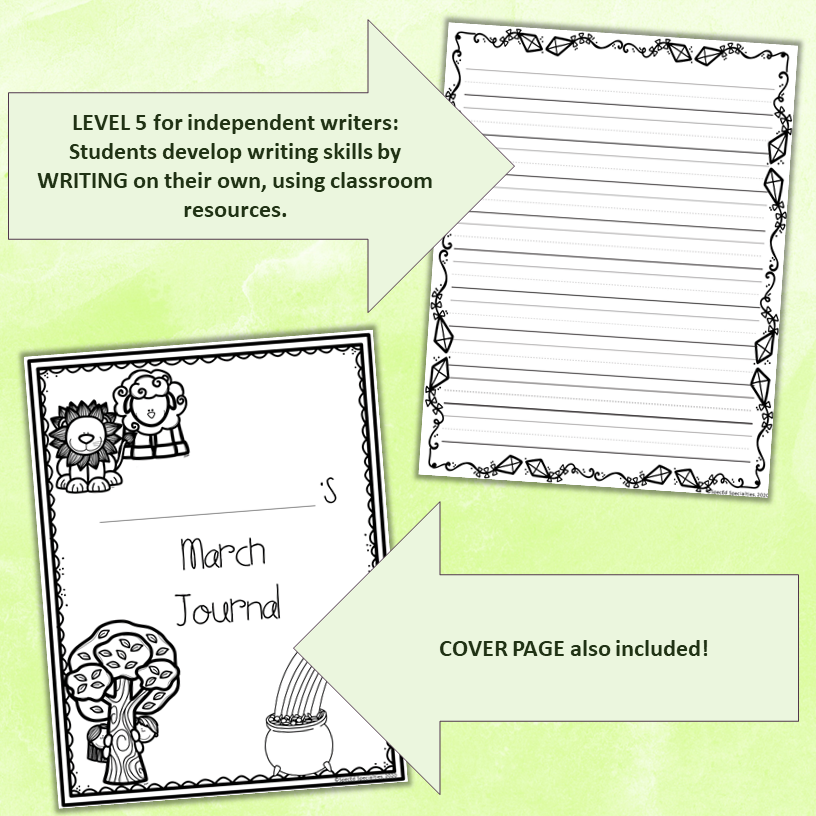 March Daily Journal for Special Education - Made By Teachers