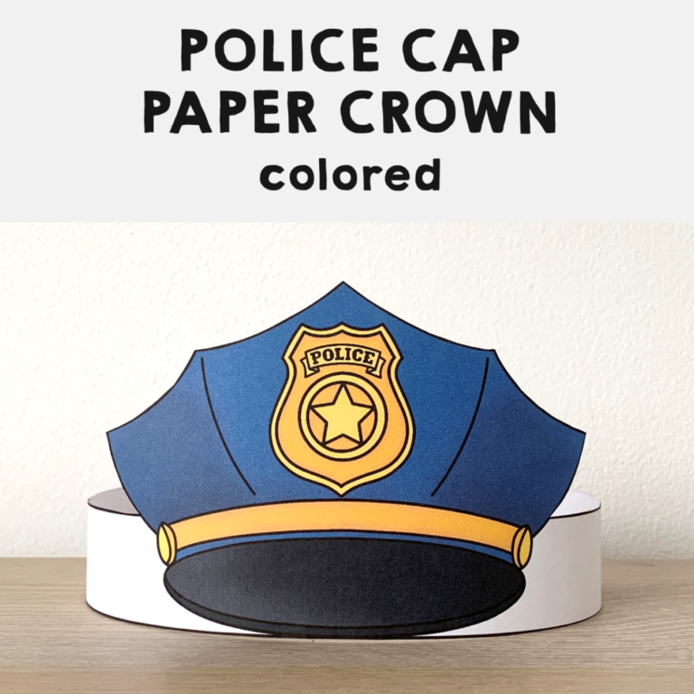 Community Helpers Paper Hats Career Day Printable Paper Coloring Craft ...