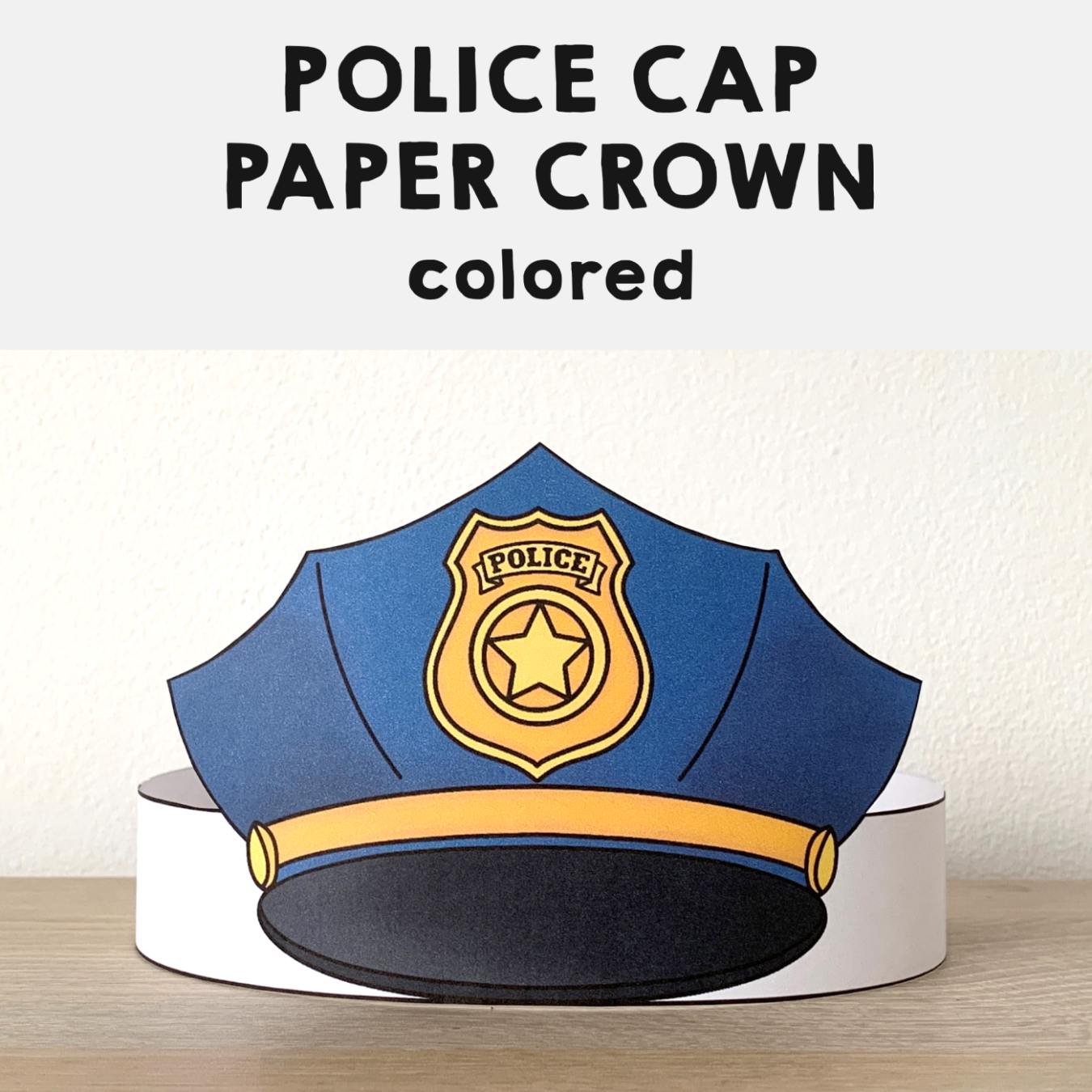 Police Hat Template