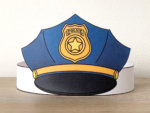 Police Hats Paper Crowns Printable Coloring Craft - Made By Teachers