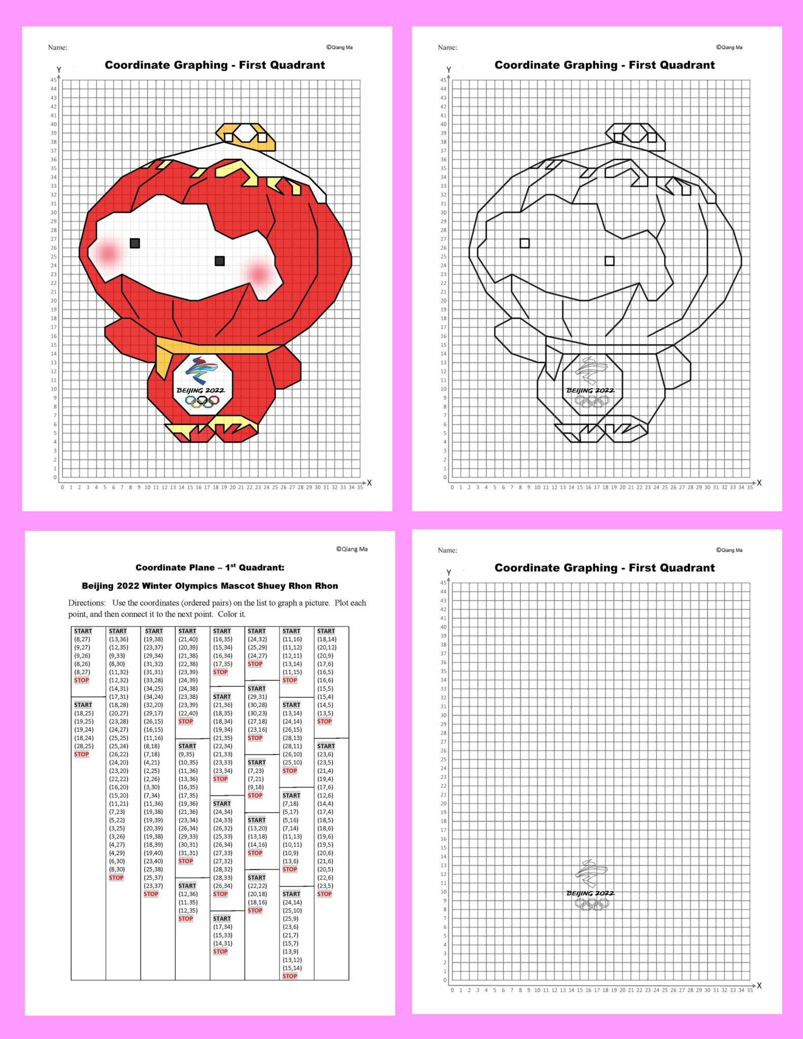 Beijing 2022 Olympics Mascot Shuey Rhon Rhon - Made By Teachers