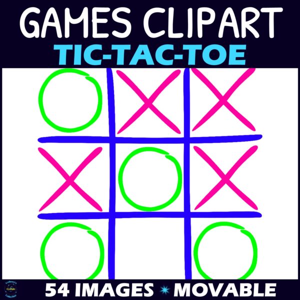 Tic Tac Toe Clipart | Noughts and Crosses Game | Made By Teachers