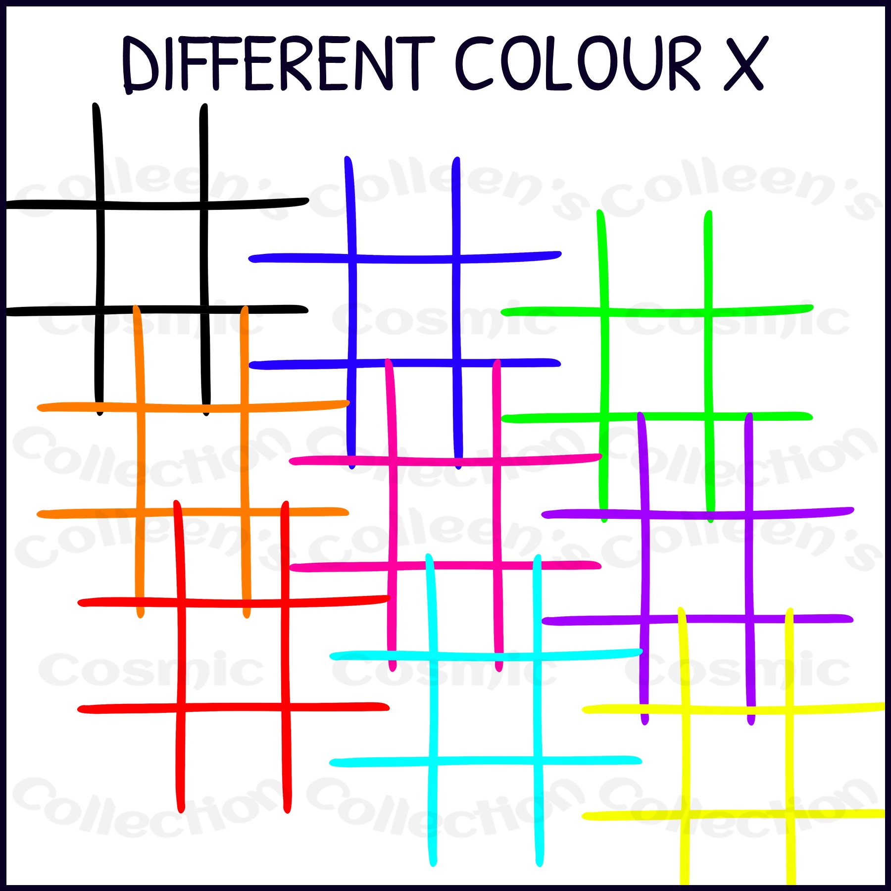 Tic Tac Toe Clipart | Noughts and Crosses Game | Made By Teachers