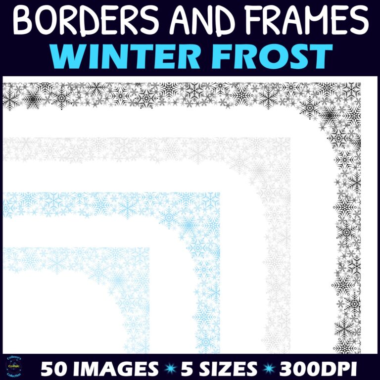 Frost Winter Borders | Made By Teachers
