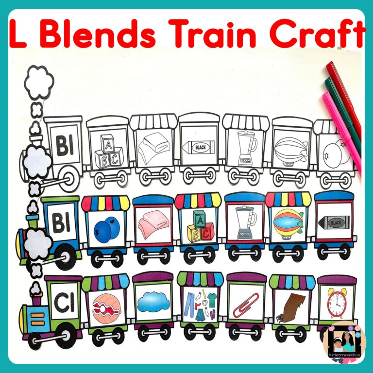 Consonant L Blends Train Craft Activity - Made By Teachers