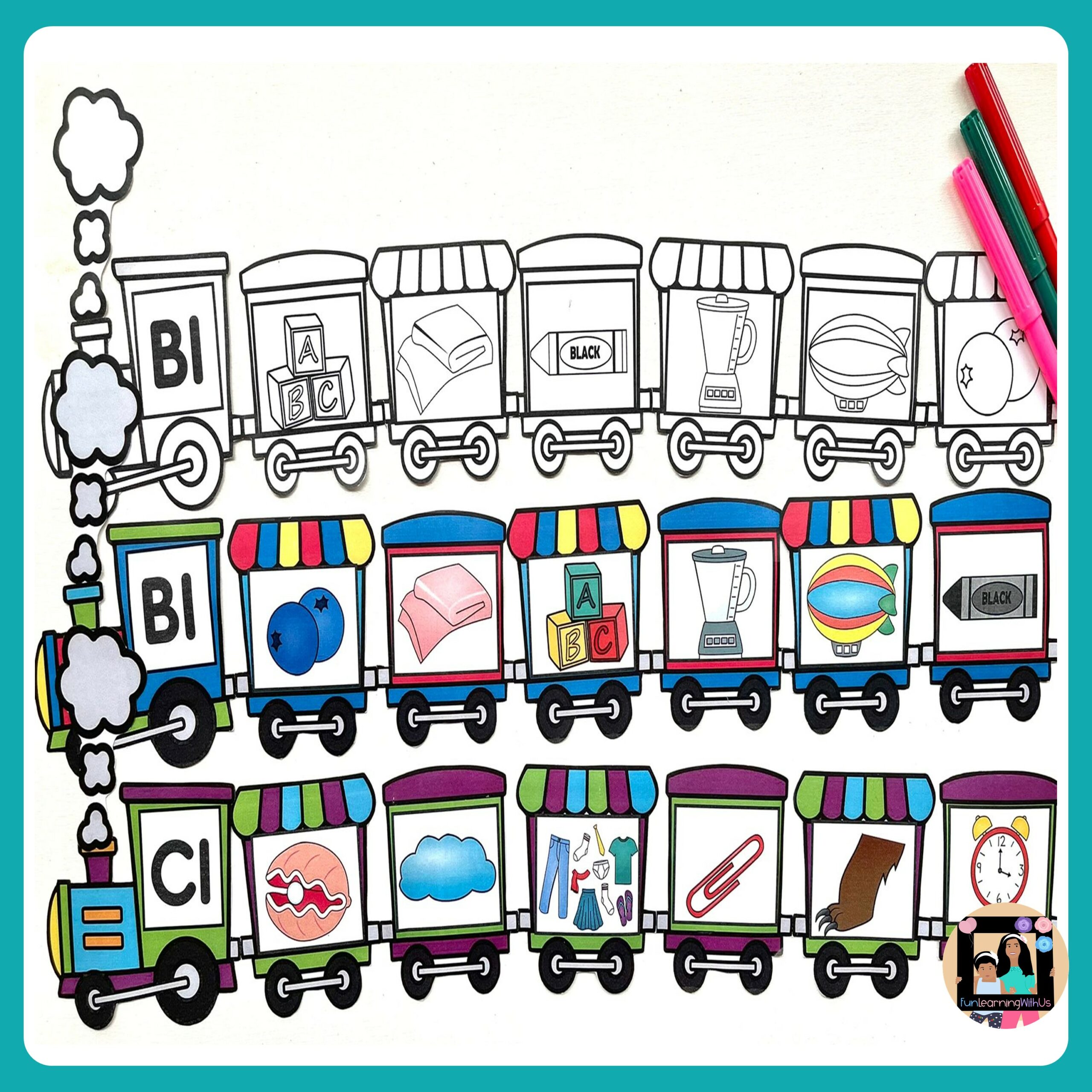 Consonant L Blends Train Craft Activity - Made By Teachers