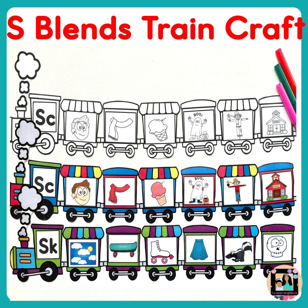 Consonant S Blends Train Craft Activity - Made By Teachers
