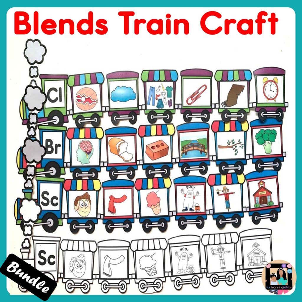 Consonant Beginning Blends Craft Bundle | Made By Teachers