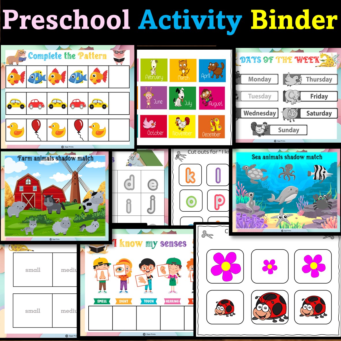 Busy Book for Preschool learning activities - Made By Teachers