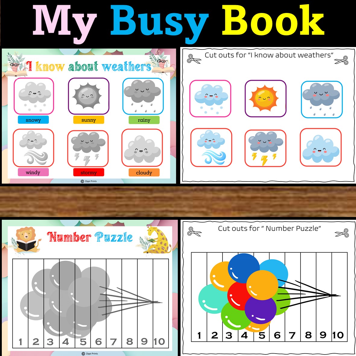 Busy Book for Preschool learning activities - Made By Teachers