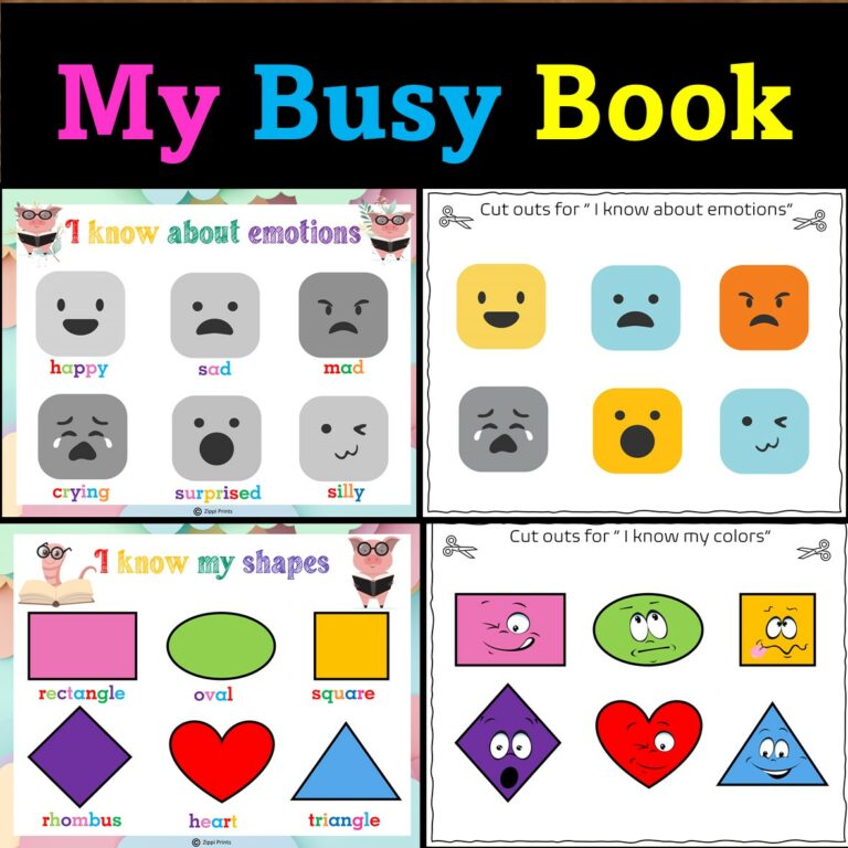 Busy Book for Preschool learning activities - Made By Teachers