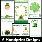 St Patricks Day Handprint Art, Keepsake Art Craft - Made By Teachers