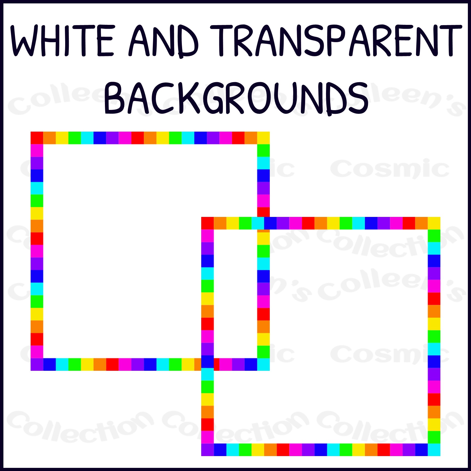 Colourful Squares Borders - Made By Teachers