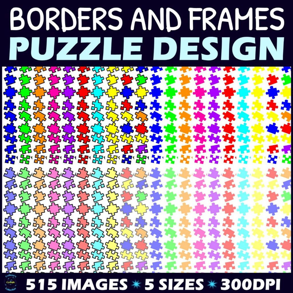 Puzzle Borders Bundle - Made By Teachers