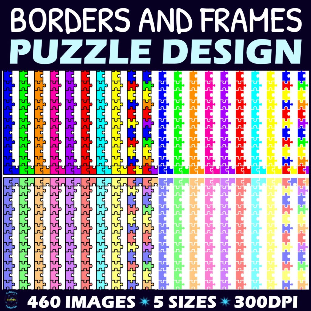 Puzzle Borders Set 2 - Made By Teachers