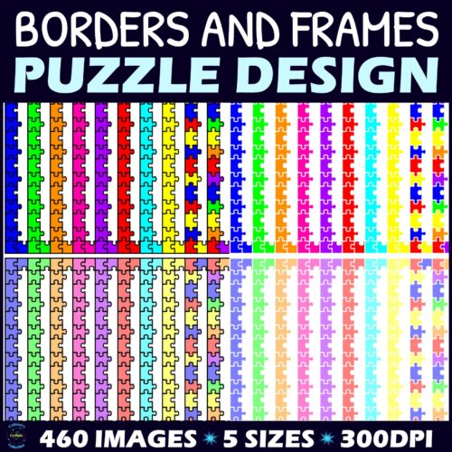 Puzzle Borders Set 2 - Made By Teachers