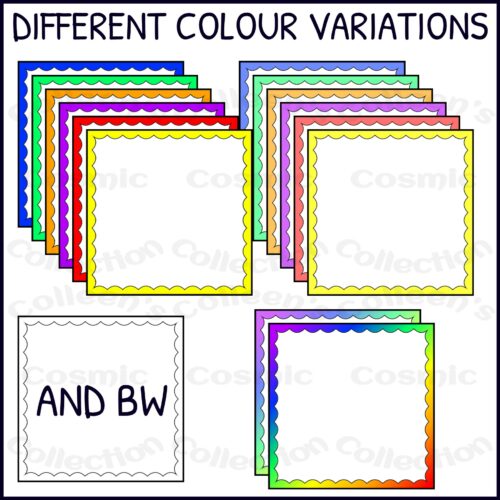 Rainbow Scalloped Borders - Made By Teachers