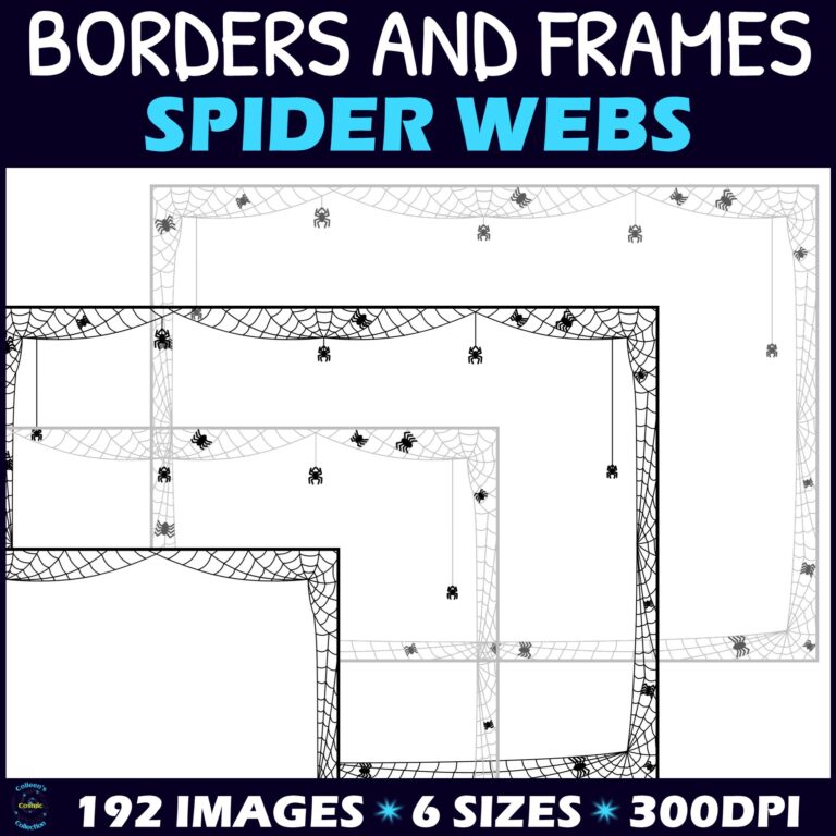 Spider Web Borders - Halloween Clipart | Made By Teachers