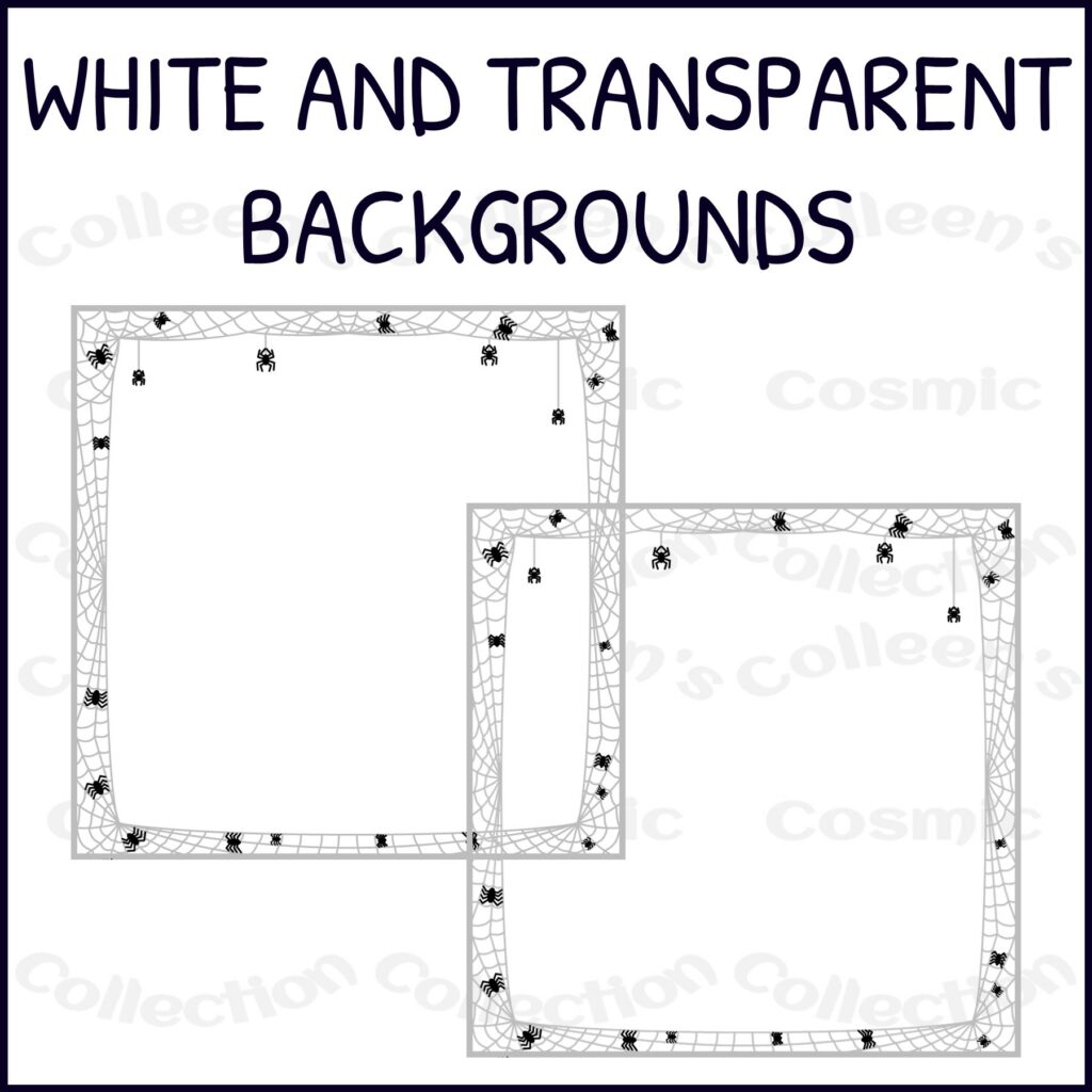 Spider Web Borders - Halloween Clipart | Made By Teachers