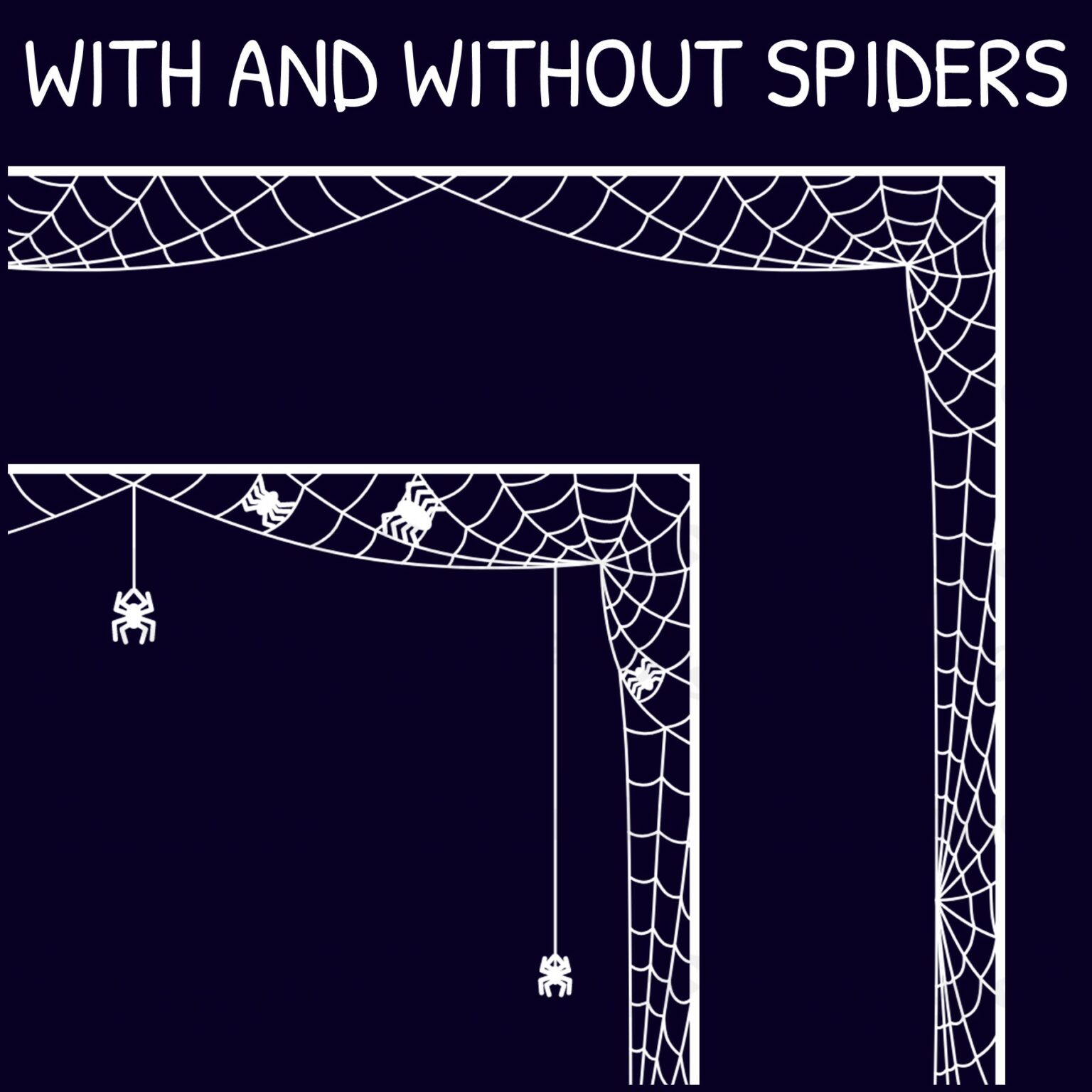 Spider Web Borders - Halloween Clipart | Made By Teachers
