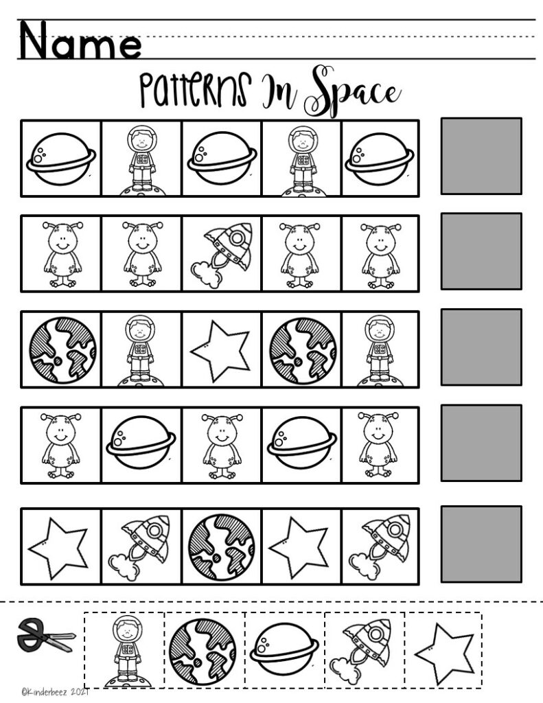 Space Themed Worksheets for Kinder, Nonsense Words - Made By Teachers