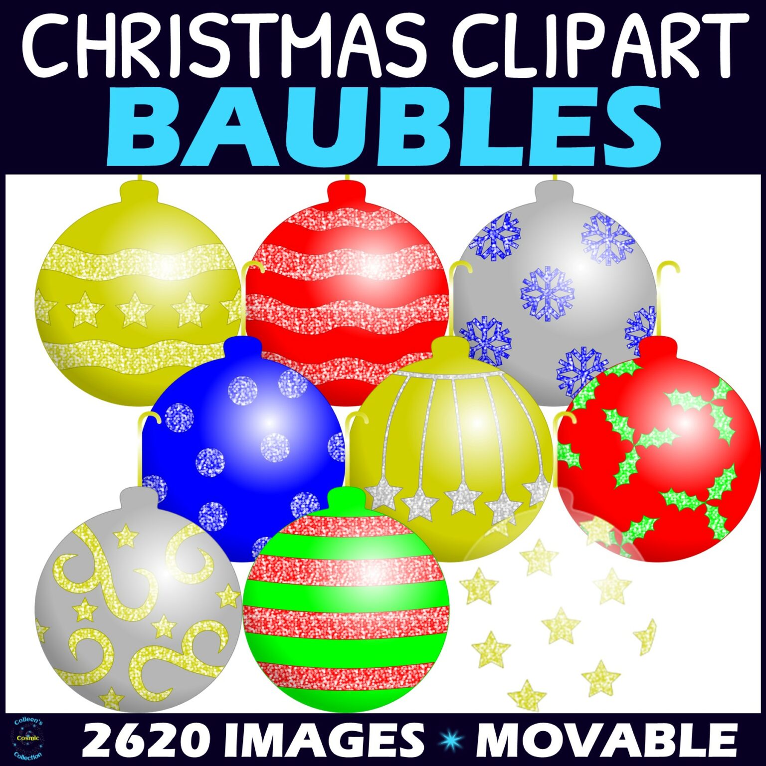 Christmas Baubles Christmas Clipart | Made By Teachers