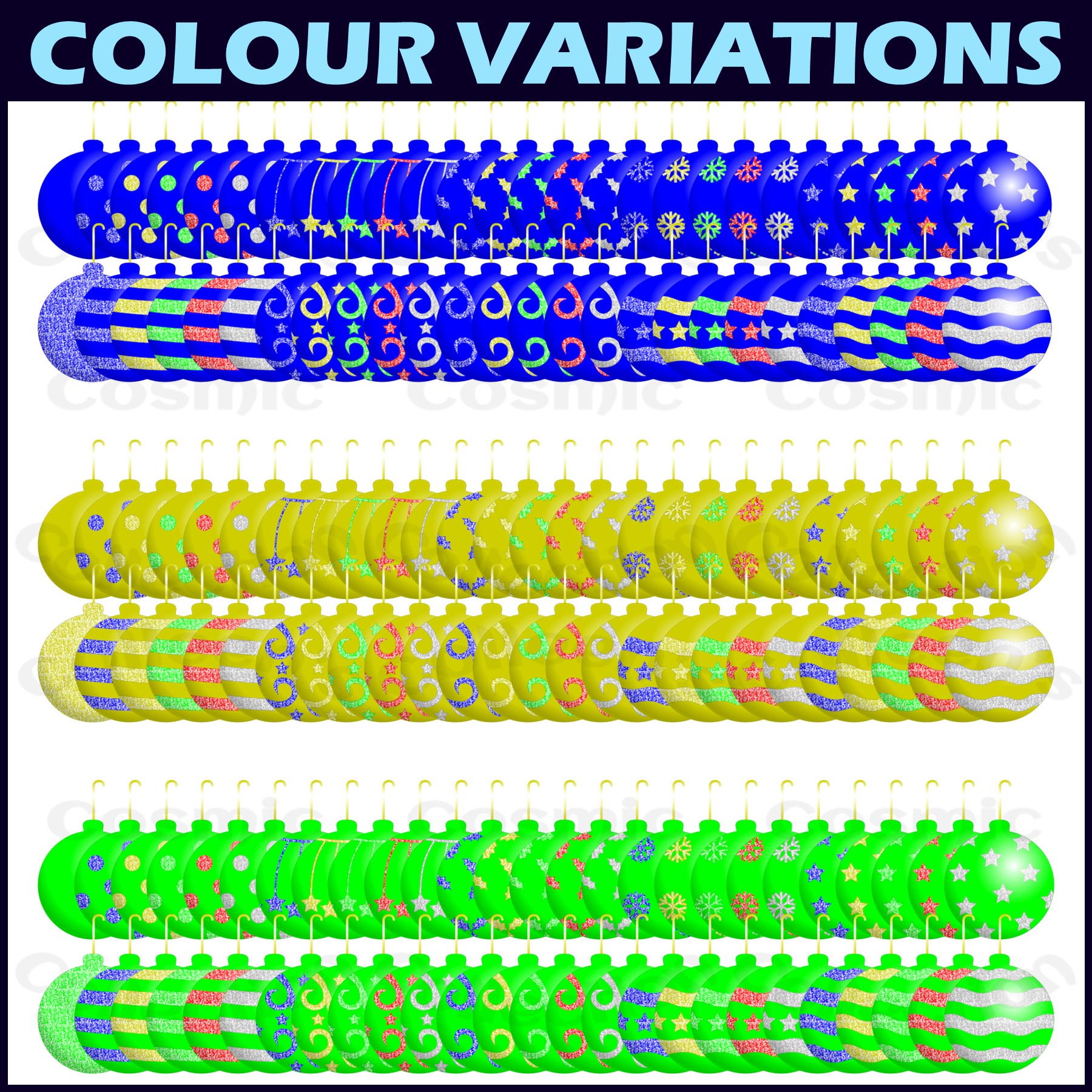 Christmas Baubles Christmas Clipart | Made By Teachers