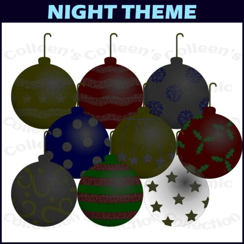 Christmas Baubles Christmas Clipart - Made By Teachers