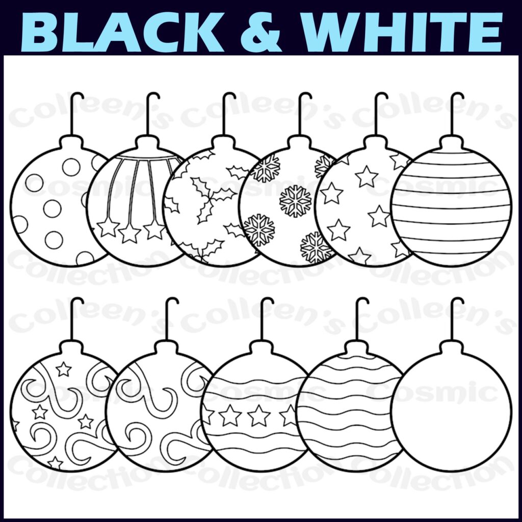 Christmas Baubles Christmas Clipart | Made By Teachers