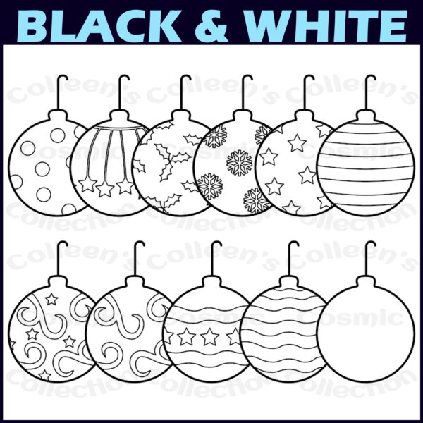 Christmas Baubles Christmas Clipart | Made By Teachers