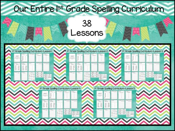 1st Grade Spelling Curriculum. 38 Weekly Lessons. - Made By Teachers